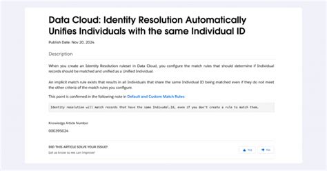 A Practical Guide To Identity Resolution In Salesforce Data Cloud