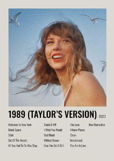 1989 Taylors Version Album Polaroid Poster Taylor Swift