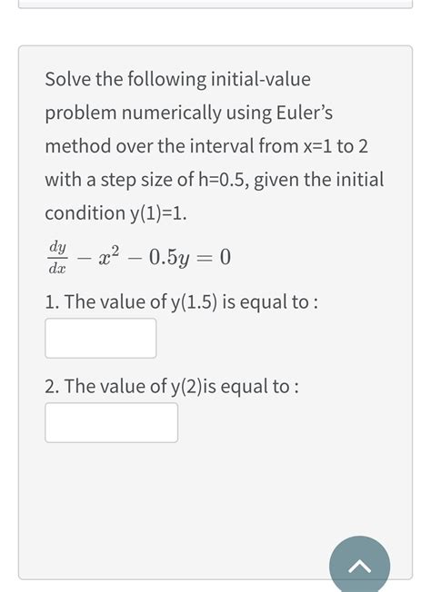 Solved Solve The Following Initial Value Problem Numerically
