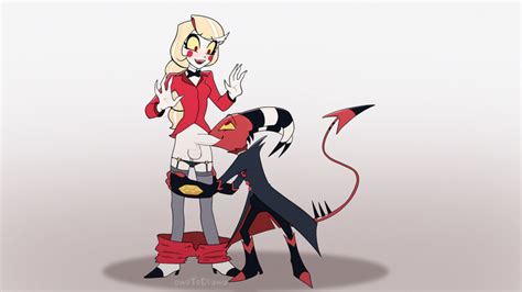 Rule 34 1boy 1futa Balls Blitzo Helluva Boss Blonde Futa Blonde