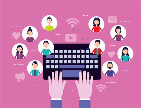 People Social Media Stock Illustration Illustration Of Download 145788762