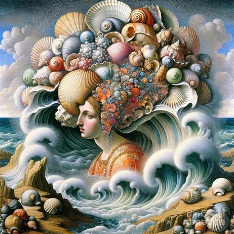 Lady Of The Sea Ai Art By Ricky Kaplan Fine Art America