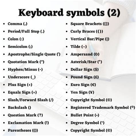 Keyboard Symbols Part 2 In 2023 Keyboard Symbols Keyboard Quotation