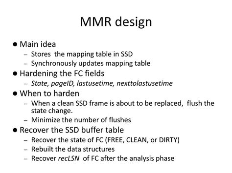 ppt enhancing recovery and ramp up performance of dbms when using an