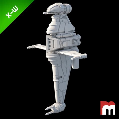 Xw Blade Wing B Wing Prototype Mel Miniatures Miniatures By Only
