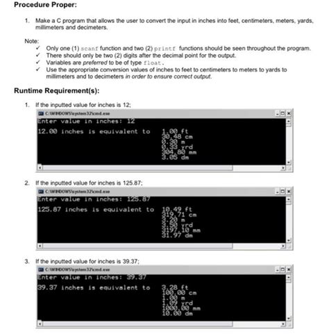 solved procedure proper 1 make a c program that allows the
