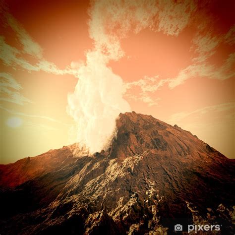 Poster Éruption Volcanique Pixersfr