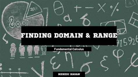 Finding Domain And Range Fundamental Calculus Youtube