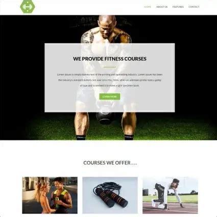 Fitness And Gym Website Template Web Templates In Html Css Js Format Free And Easy Download
