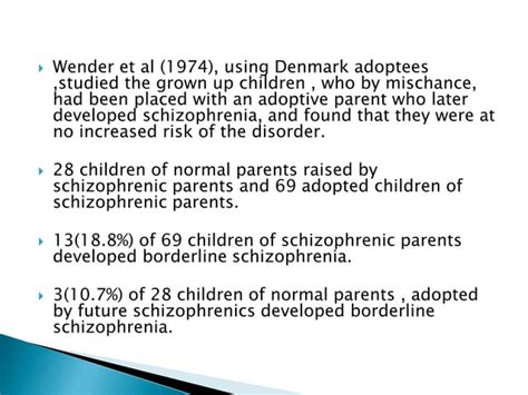Landmark Studies On Genetics Of Schizophrenia Bikrampptx Genetics