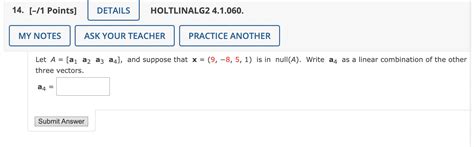 Solved Let A A A A A And Suppose That X Is In Chegg Com