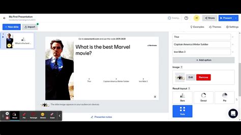 Multiple Choice Question Slide Example Mentimeter Youtube