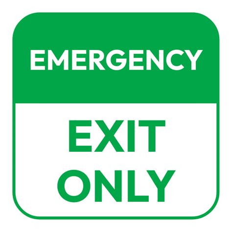 Emergency Exit Only Template Postermywall