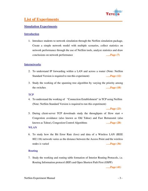 Netsim Experiment Manual Pdf