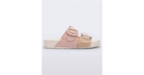 Melissa Buckled Cozy Slide In Pink Lyst