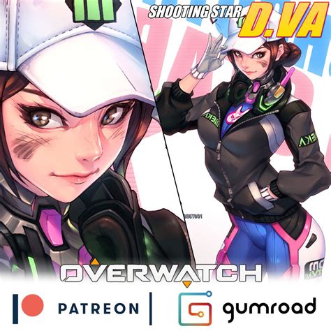 Overwatch D Va Shooting Star Patreon Reward Shin Taehwan Lenn