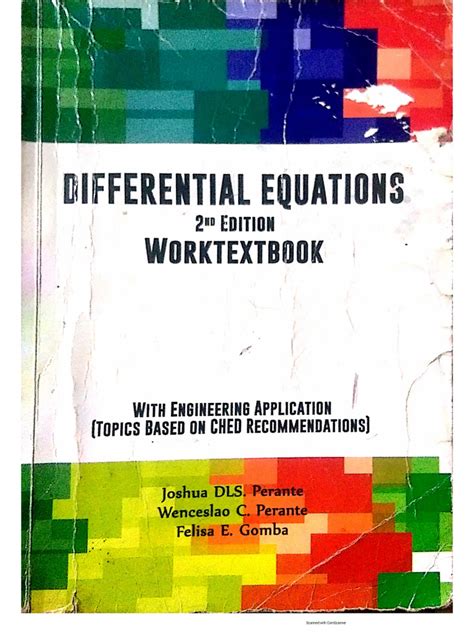Dif Equations Zer Perants Reference Book Pdf