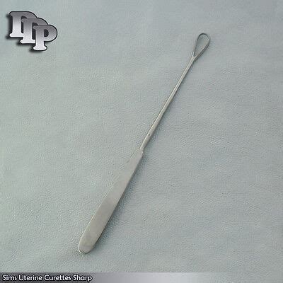 Sims Uterine Curettes 10 5 Sharp Blade Surgical Gynecoloy