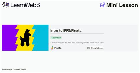 Intro To Ipfspinata Learnweb3