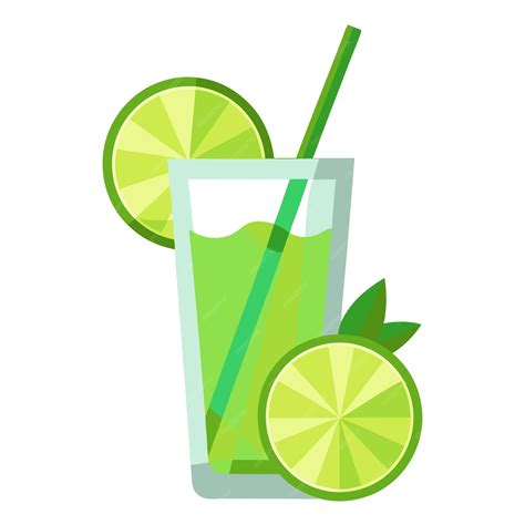 Lime Cocktail Clip Art And Vector Design With A White Background