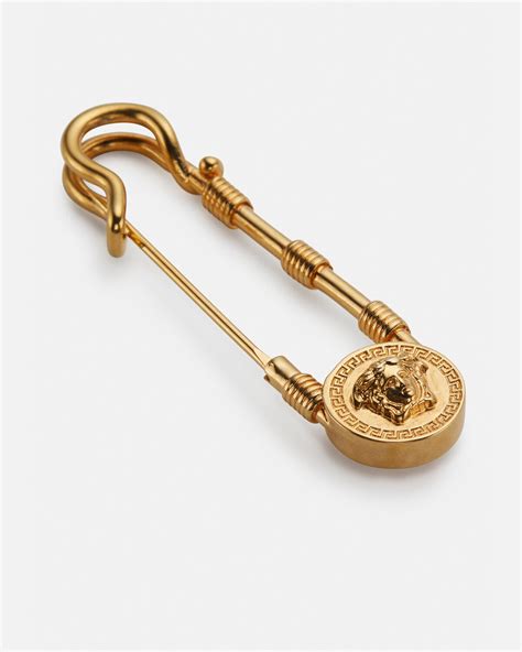 Safety Pin Brooch Gold Versace