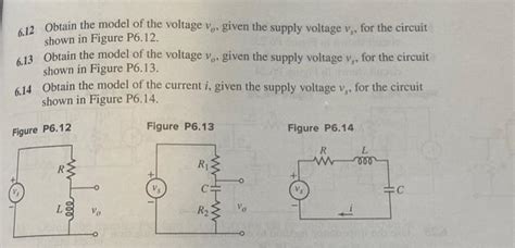 Solved Obtain The Model Of The Voltage Vo Given The Chegg Com
