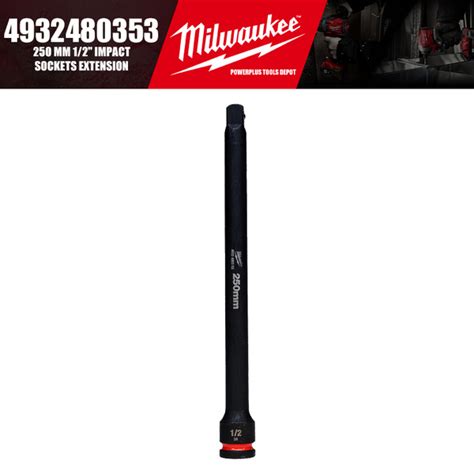 Milwaukee 4932480353 Удлинитель 250 мм 12 ударных торцевых головок