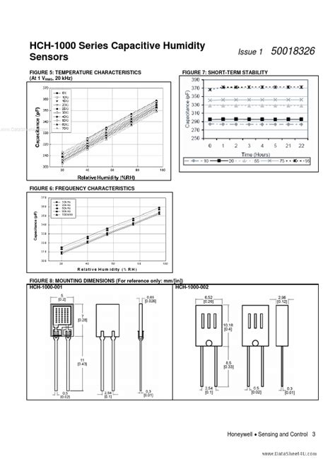 Hch 1000 Capacitive Humidity Sensors Honeywell