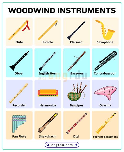 Woodwind Instruments Names And Uses With Pictures Engrdu