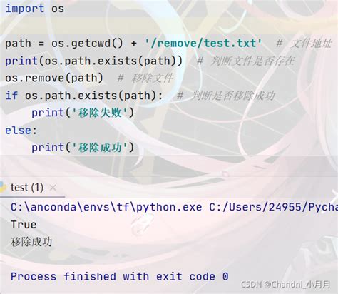 【python os】： remove（）移除（删除）文件 python os remove dir csdn博客