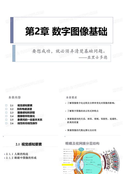 数字图像处理 2 数字图像处理基础ppt模板下载编号lwxndwre熊猫办公