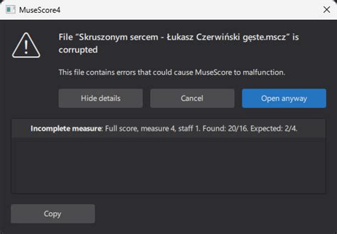 Mu4 Corrupts A Mu1 Score · Issue 16672 · Musescoremusescore · Github