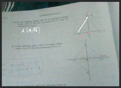 2 A In The Adjoining Figure Abc Is An Equilateral Trianglewho Vertex
