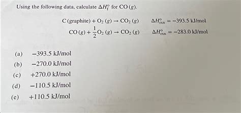 solved using the following data calculate delta