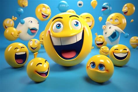 Premium Photo 3d Animated Emojis And Likes Display