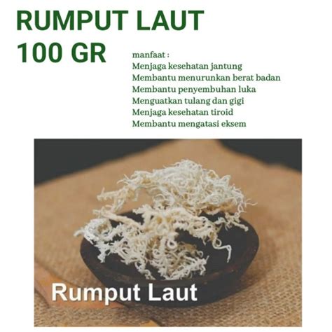 Jual Rumput Laut Kering 100gr Shopee Indonesia