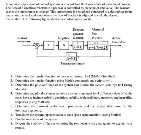 solved a common application of control systems is in