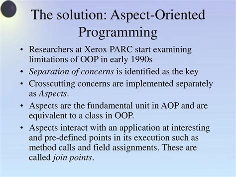 aspect oriented programming with the eclipse aspectj plug in ppt download
