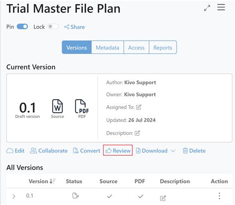 Document Review Workflow Kivo