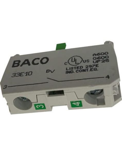 33e10 Switch Contact Block 1 N O Pro Refrigeration Inc