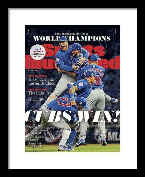 Chicago Cubs 2016 World Series Champions Sports Illustrated Cover 2 Framed Print By Sports