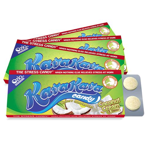 Kava Kava Candy Coconut Cream 4 Packs