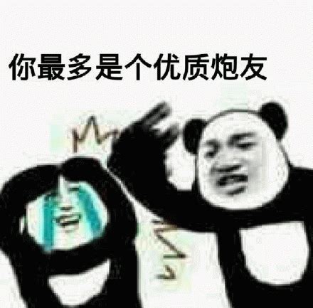 你最多是个优质炮友 《你最多是个优质炮友》熊猫头搞笑表情包，画面滑稽有趣表情包图片动图 求表情网斗图从此不求人