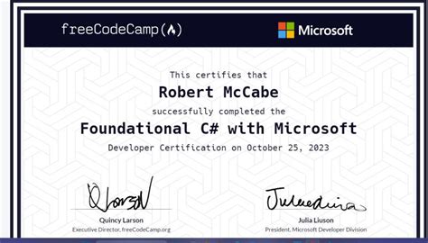 Robert Mccabe On Linkedin Csharp Microsoftlearn Softwaredevelopment