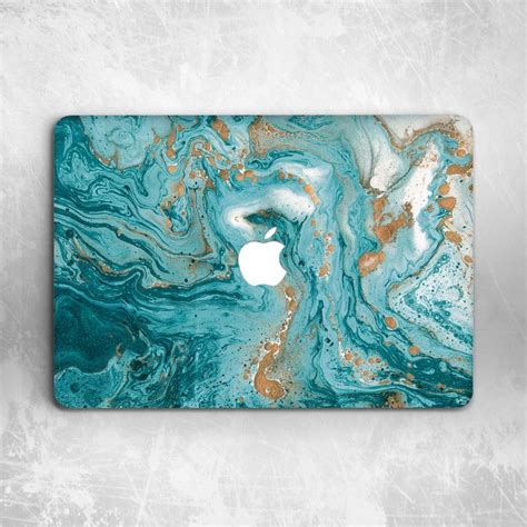 Gold Stone Marble Design Hard Cover Case For Macbook Pro Retina Air 11