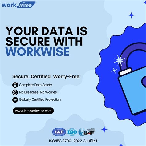 Workwise On Linkedin Iso27001 Cybersecurity Dataprotection Workwise Certifiedsecure