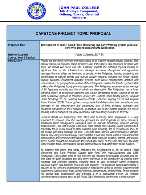 Development Of An Iot Based Flood Monitoring And Early Warning System