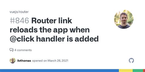 Router Link Reloads The App When Click Handler Is Added · Issue 846