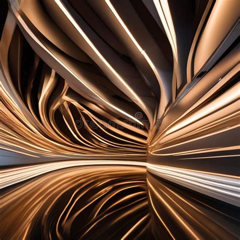 Sleek Metallic Structures Bending And Flexing In A Rhythmic Dance Of Motion And Light