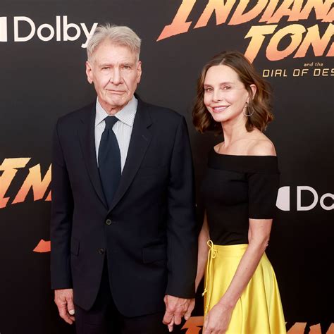 Calista Flockhart 58 Steals The Show In Figure Hugging Gown Alongside